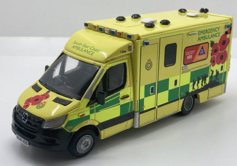 South East Coast Ambulance Poppy 3rd generation Mercedes Sprinter ...